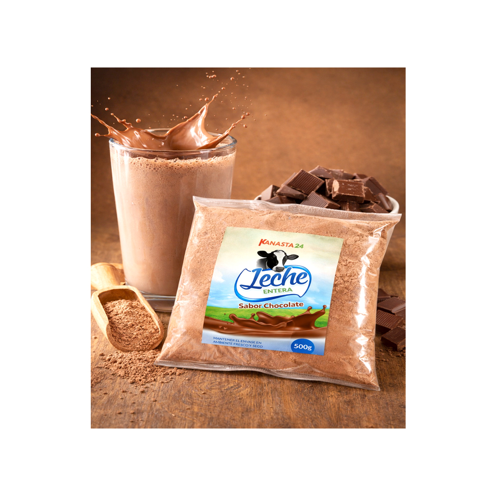 Leche en Polvo sabor Chocolate K24 (500g) | Kanasta 24
